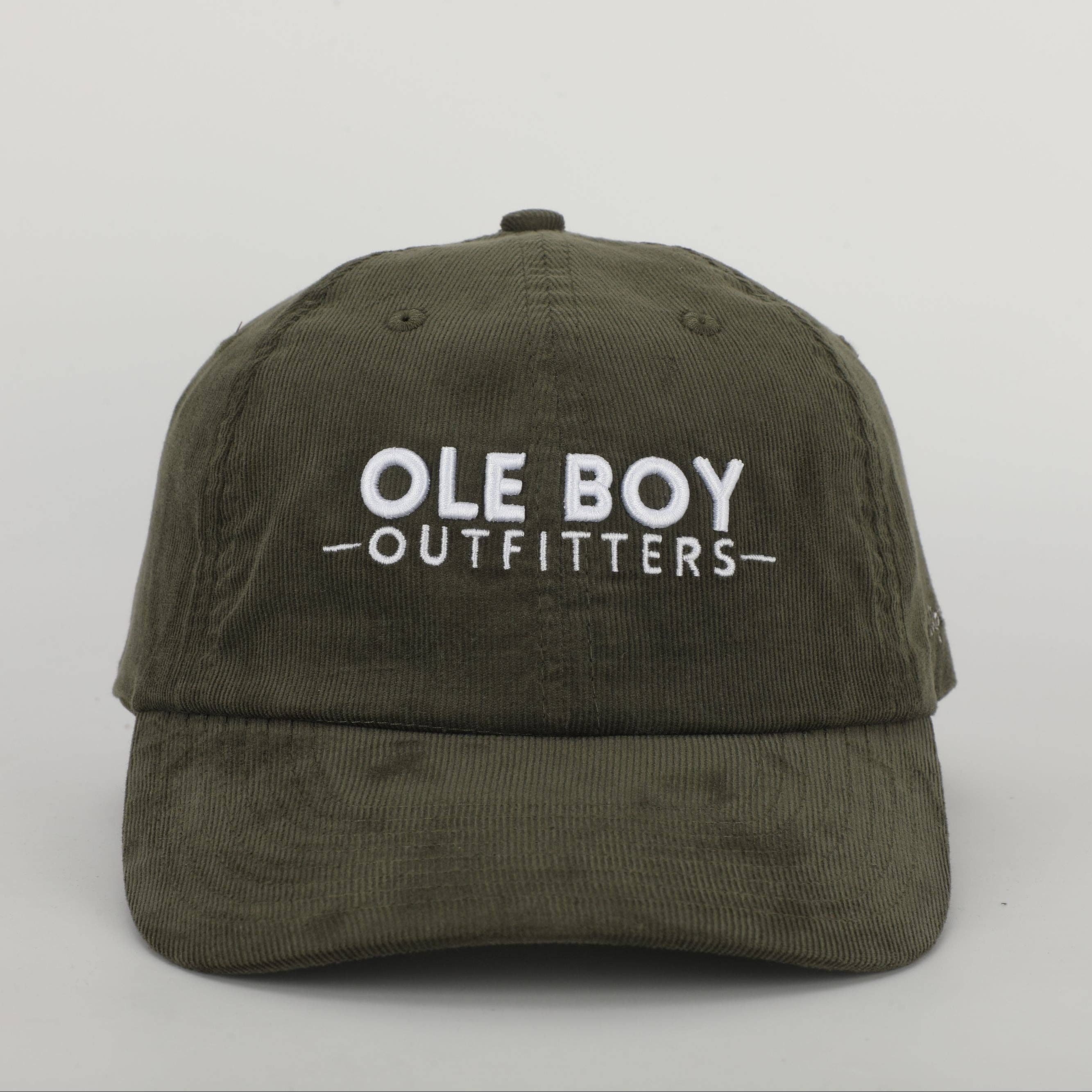 Ole Boy Outfitters - OLE BOY Classic Logo Corduroy Dad Hat - Green ...